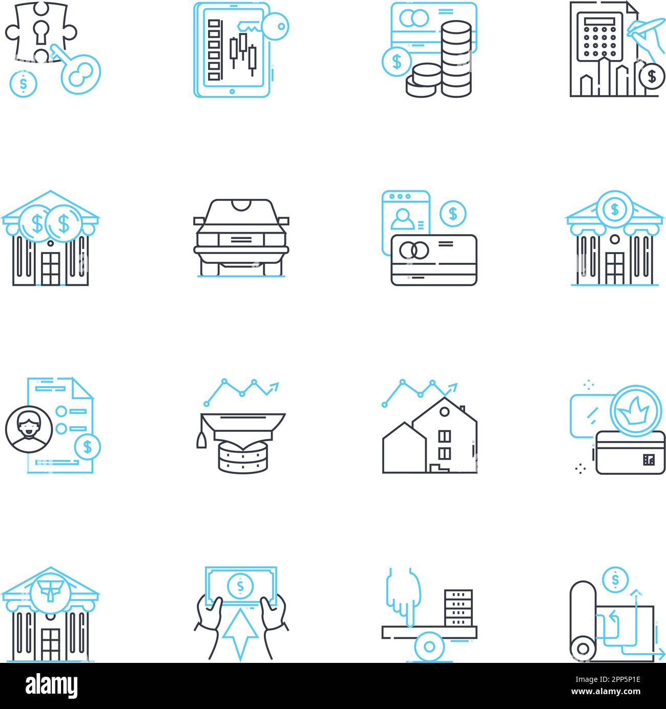 Web shopping linear icons set. E-commerce, Online shopping, Cybermall ...