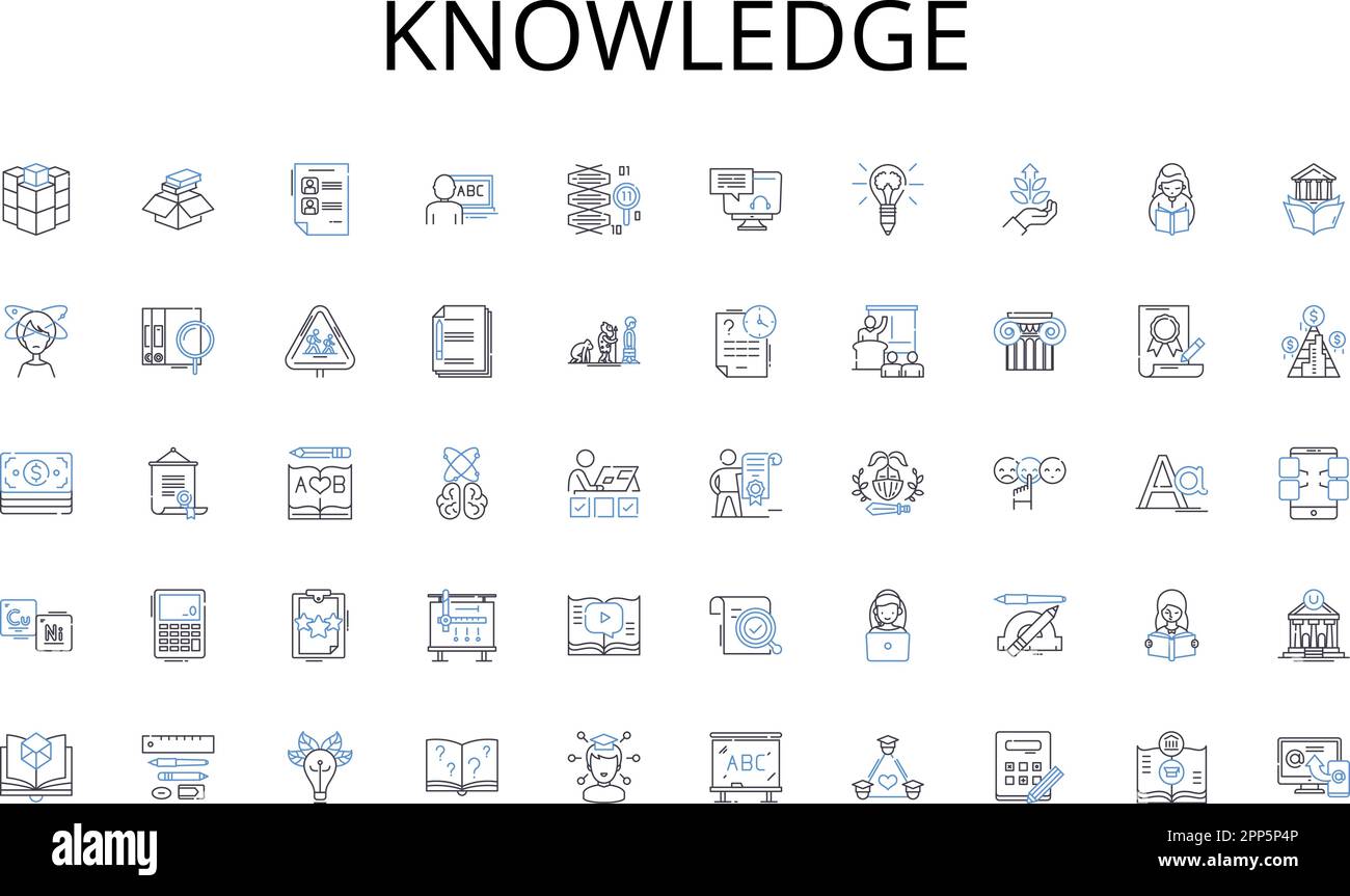 Knowledge line icons collection. Budgeting, Investment, Saving ...