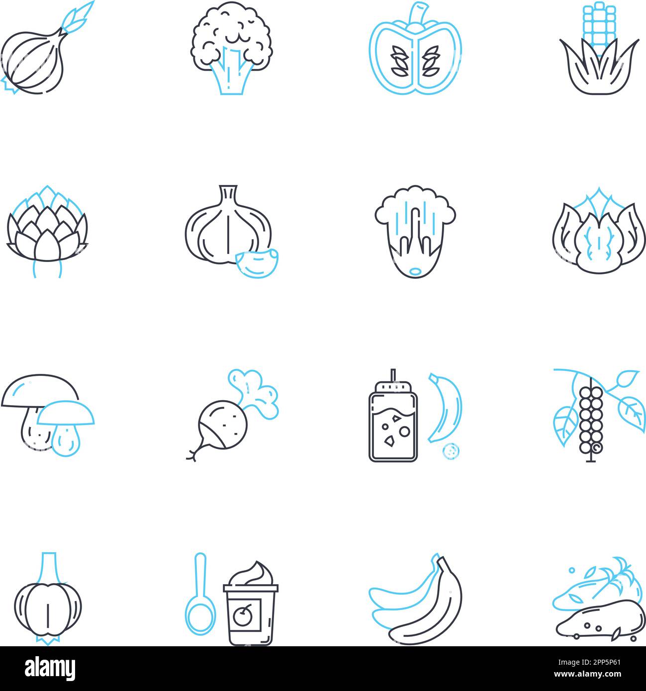 Whole grain linear icons set. Nourishing, Wholesome, Fibrous ...