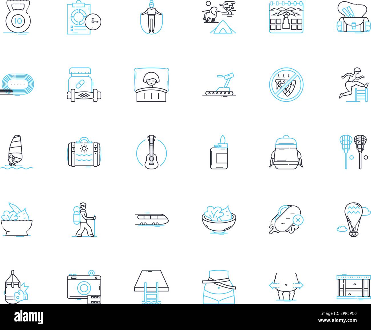 Brand generation linear icons set. Innovation, Creativity, Vision ...