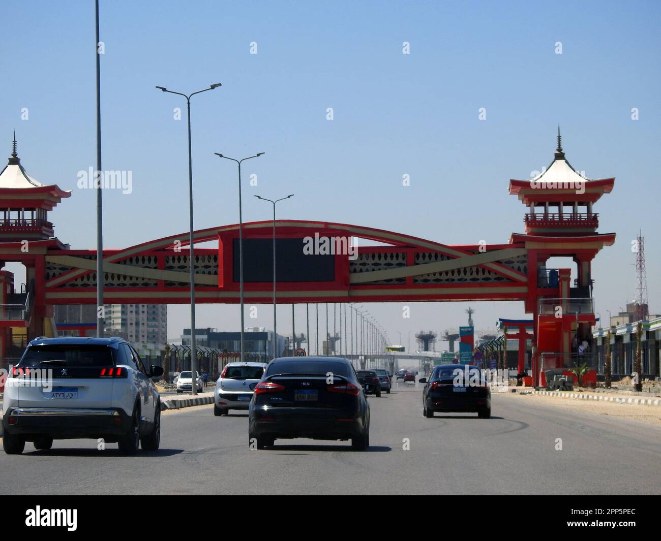 Cairo, Egypt, April 16 2023: Shinzo Abe axis patrol highway in Egypt ...