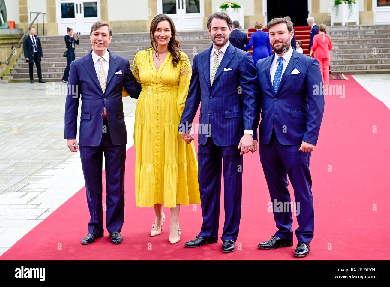 Prince Felix and Princess Claire of Luxembourg with Prince Louis of ...