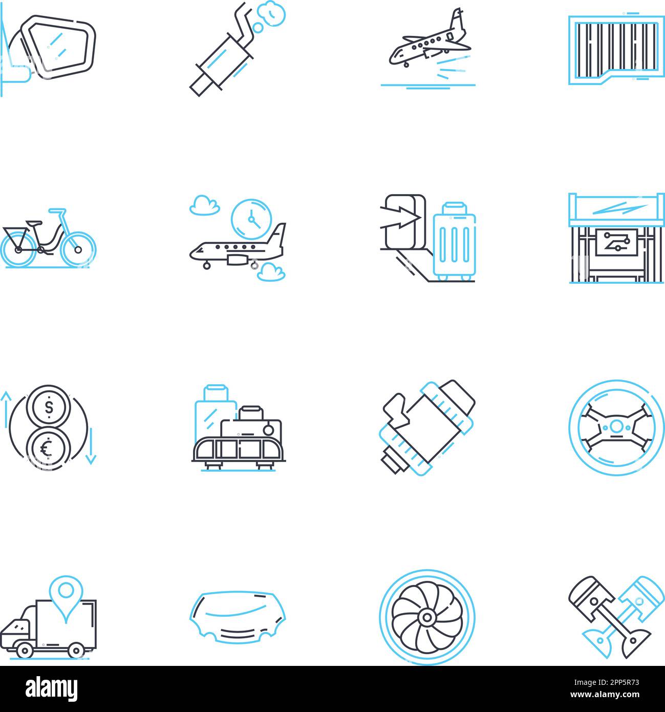 Chauffeur linear icons set. Driver, Car, Luxury, Chauffeured ...