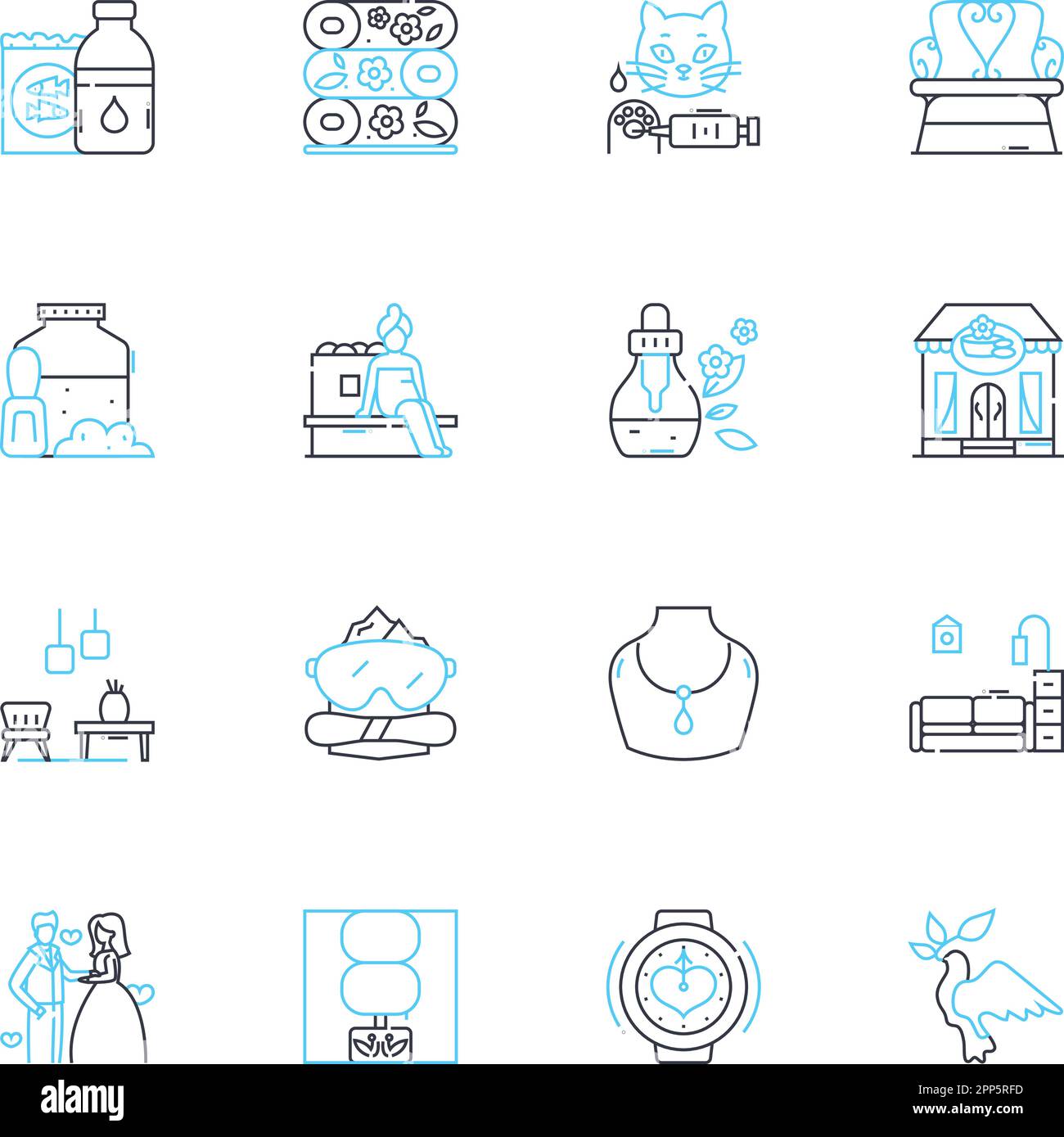 Afterthought linear icons set. Regret, Hindsight, Reflection, Remorse ...