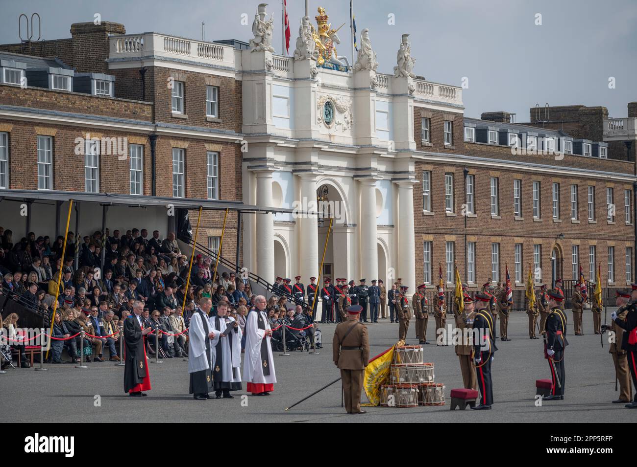 Woolwich, London, UK. 22nd Apr 2023. 4th Battalion The Princess of ...