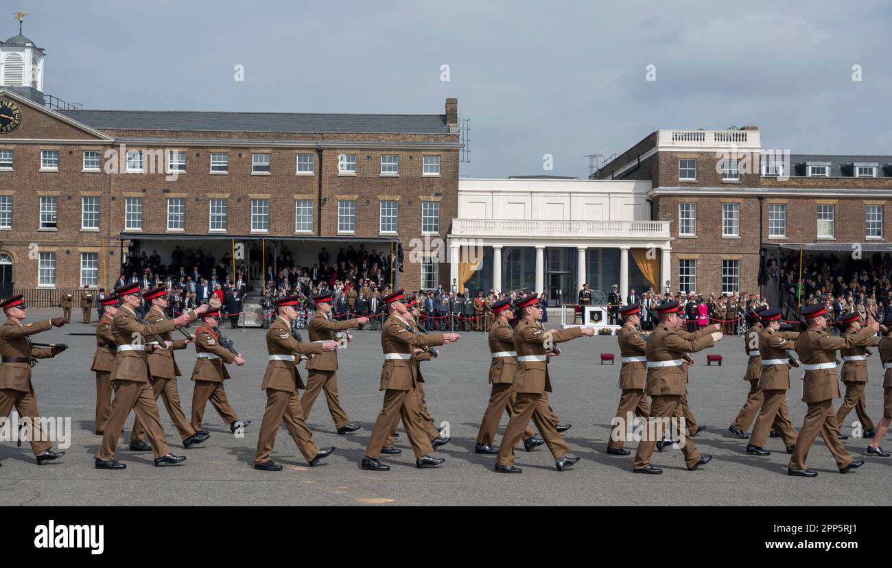 Woolwich, London, UK. 22nd Apr 2023. 4th Battalion The Princess of ...