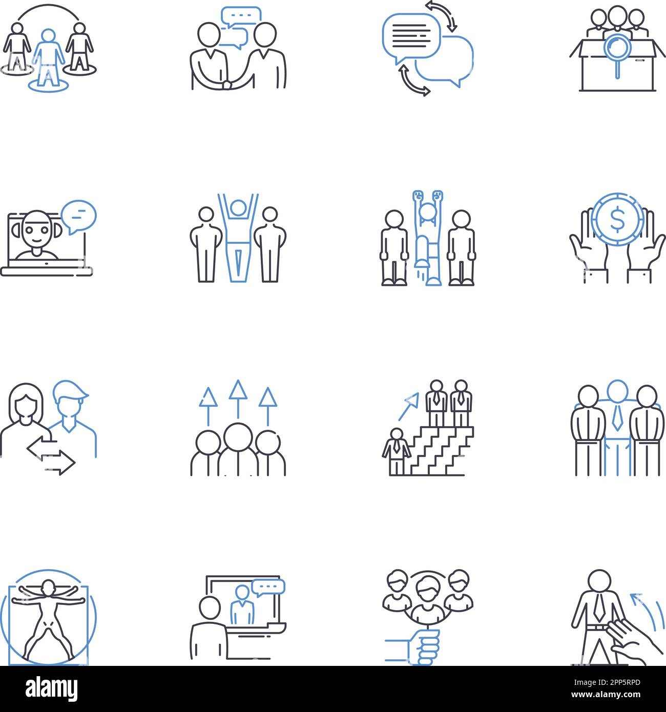 Internet council line icons collection. Governance, Regulations ...
