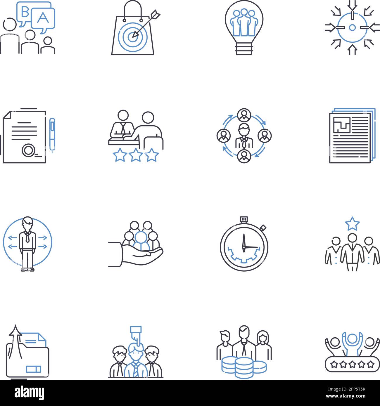 Content creation line icons collection. Blogging, Copywriting ...