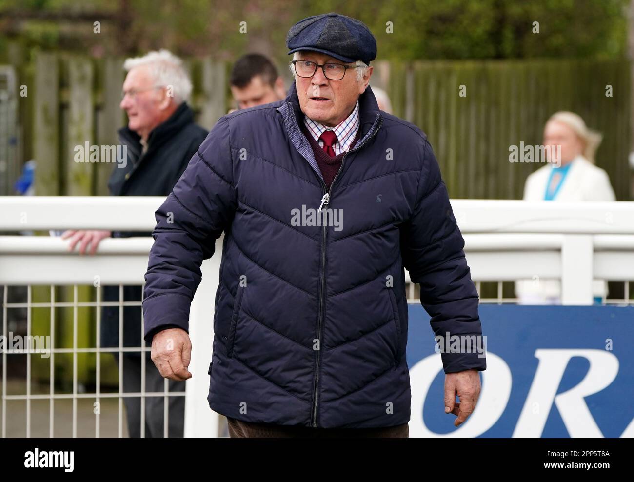 Trainer Ian Hamilton during the Coral Scottish Grand National festival ...