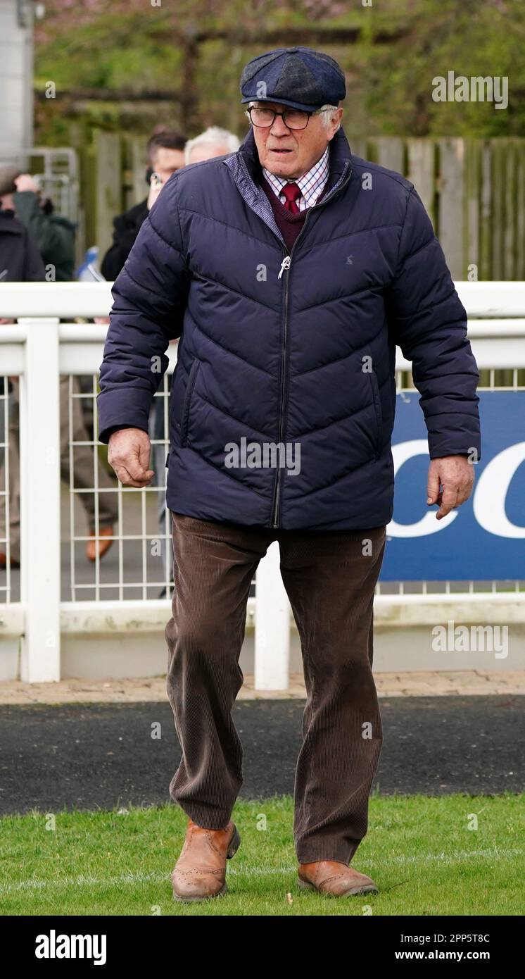 Trainer Ian Hamilton during the Coral Scottish Grand National festival ...