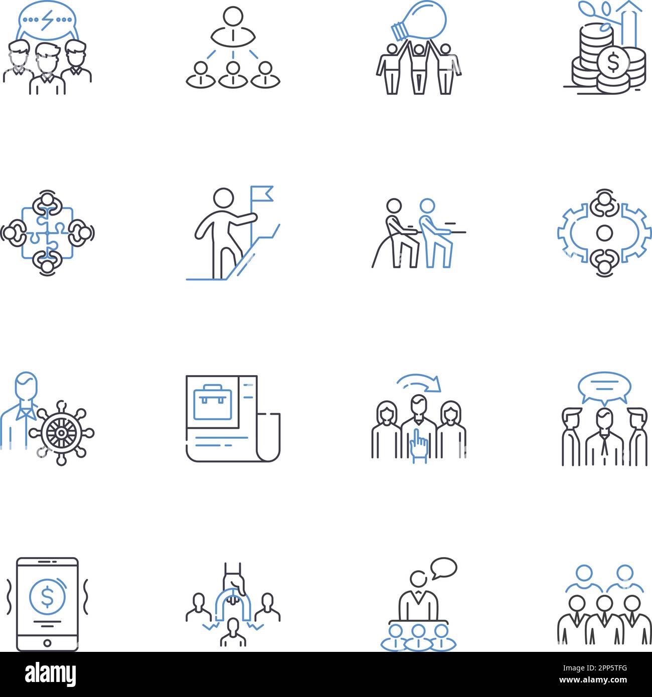 Improvement and betterment line icons collection. Progress, Growth ...