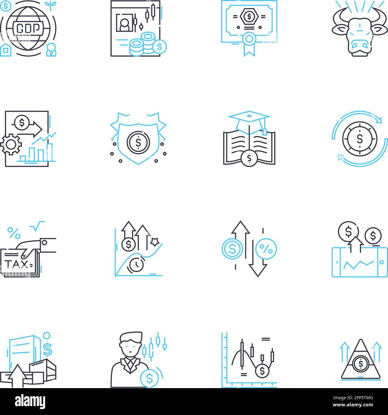 Frugal living linear icons set. Budgeting, Thrift, Sustainability ...