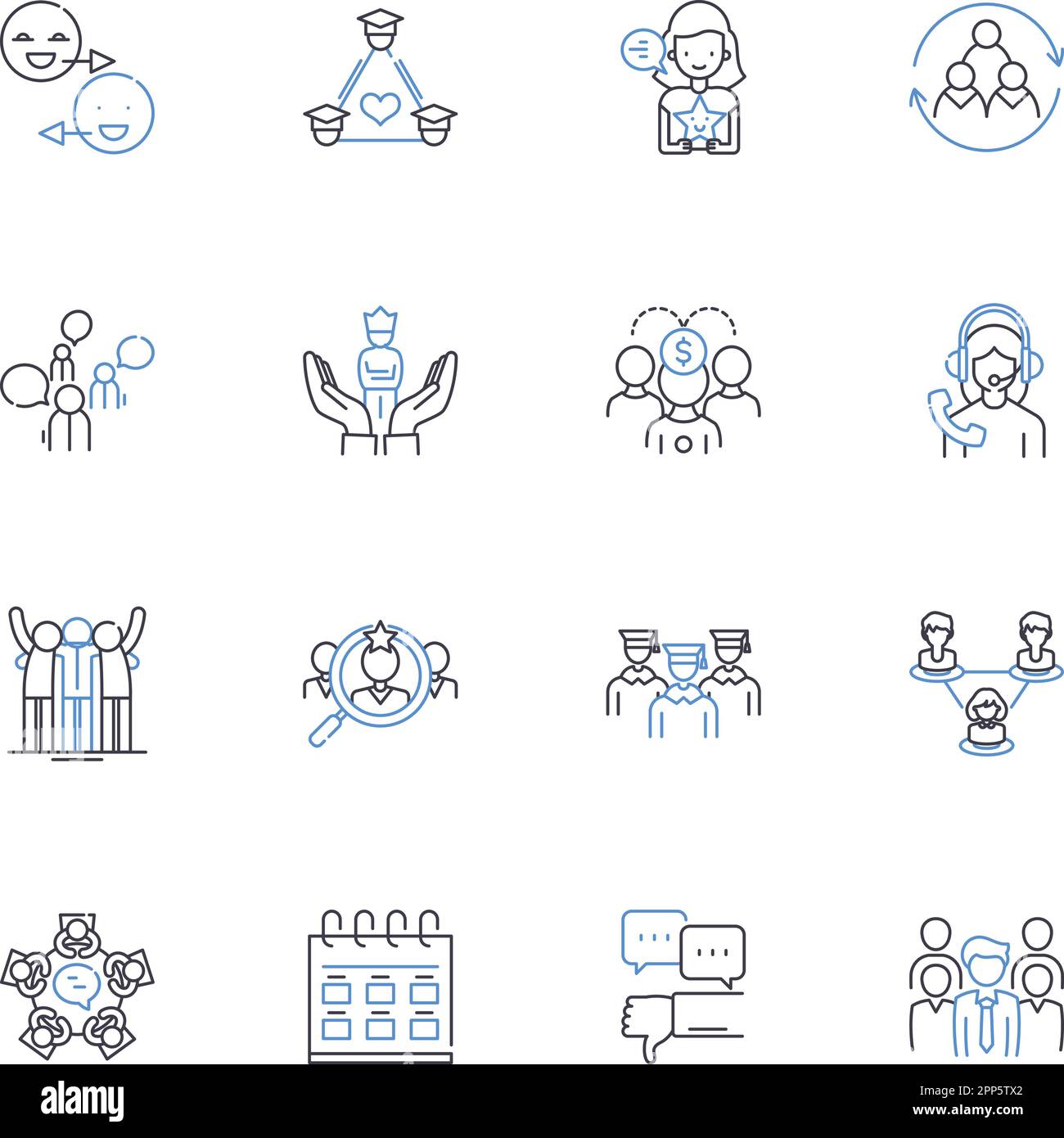 Electronic meeting line icons collection. Conference, Virtual, Remote ...