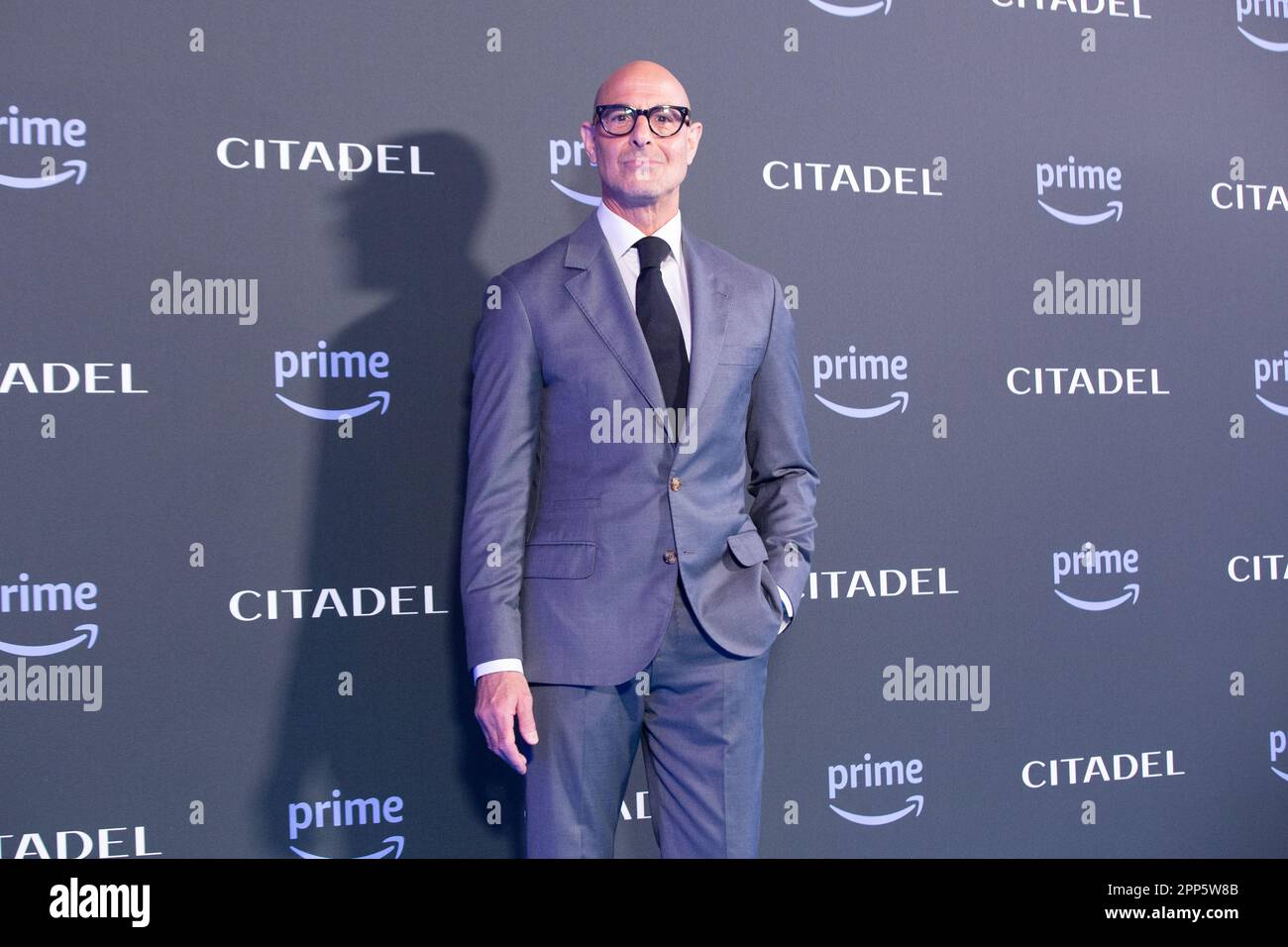 Rome, Italy. 21st Apr, 2023. Actor Stanley Tucci attends the premiere ...
