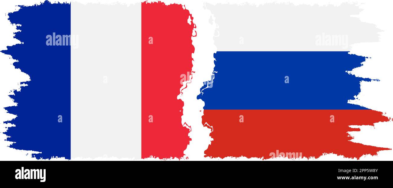 French russian cooperation Stock Vector Images - Alamy