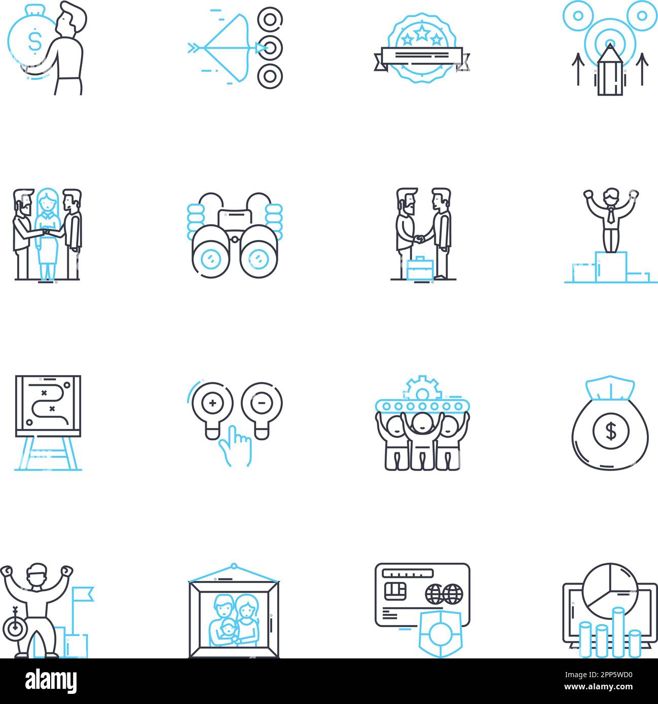 Performance metrics linear icons set. Evaluation, Analysis, Assessment ... Performance metrics linear icons set. Evaluation, Analysis, Assessment ...