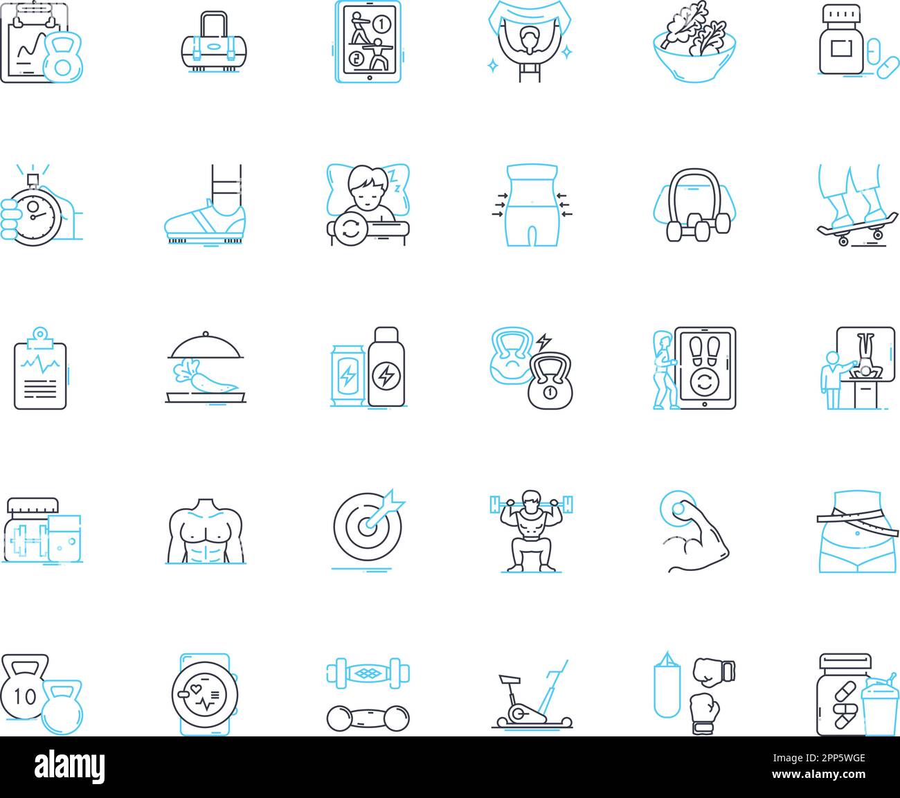 Gridiron linear icons set. Endz, Touchdown, Field, Tackling ...