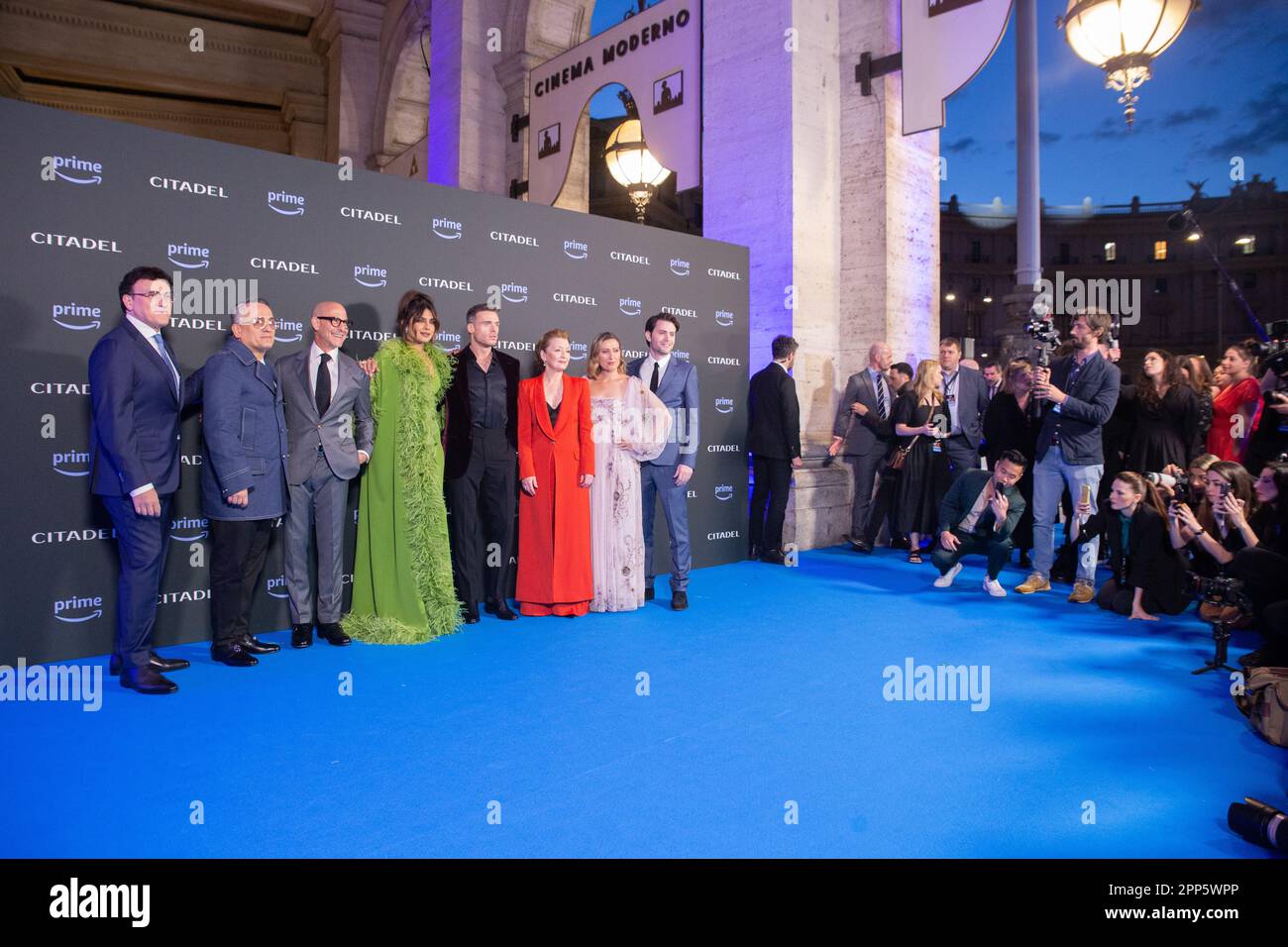 Rome, Italy. 21st Apr, 2023. Cast and executive producers attend the ...