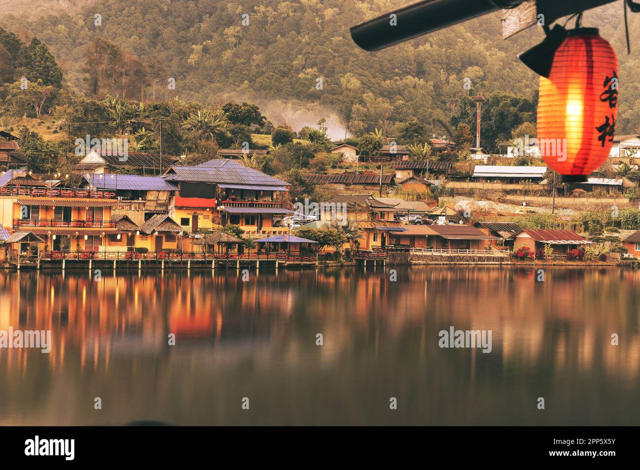 Visiting Ban Rak Thai along the Mae Hong Son Loop on border of Nothern ...