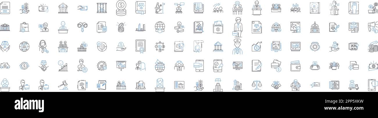 Credit union line icons collection. Membership, Deposit, Loan, Interest ...