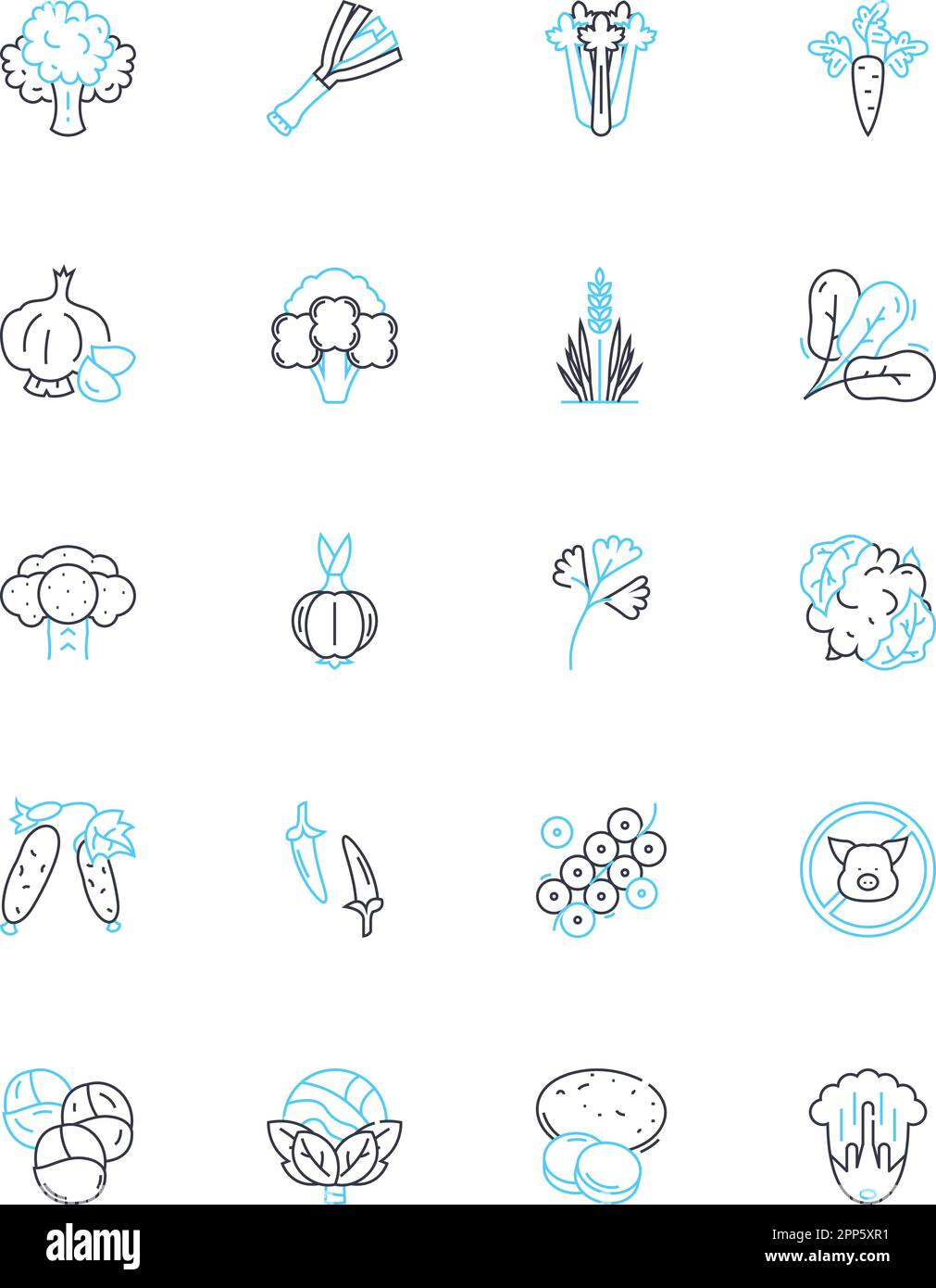 Harvest linear icons set. Bounty, Abundance, Feast, Crops, Fields ...