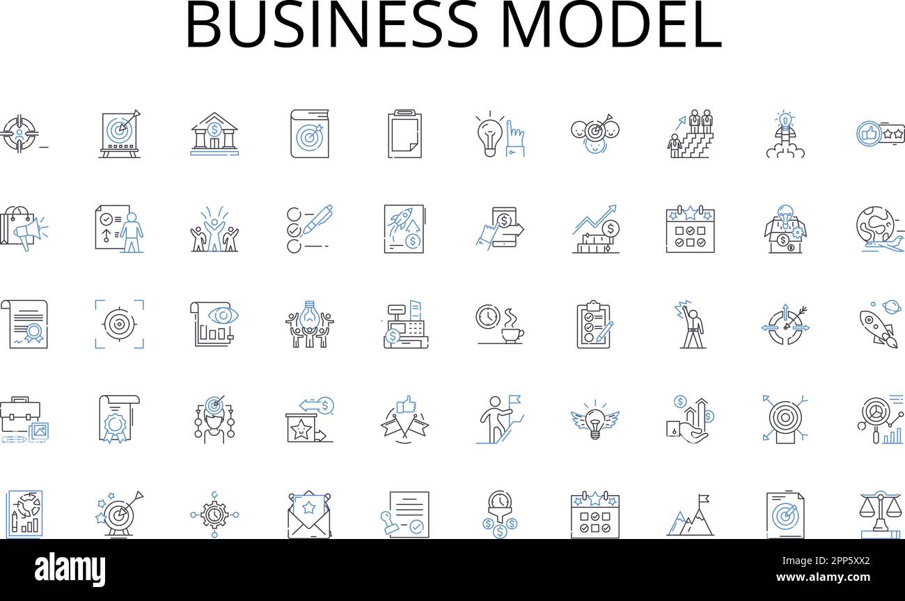 Business Model line icons collection. Home, Residence, Dwelling ...