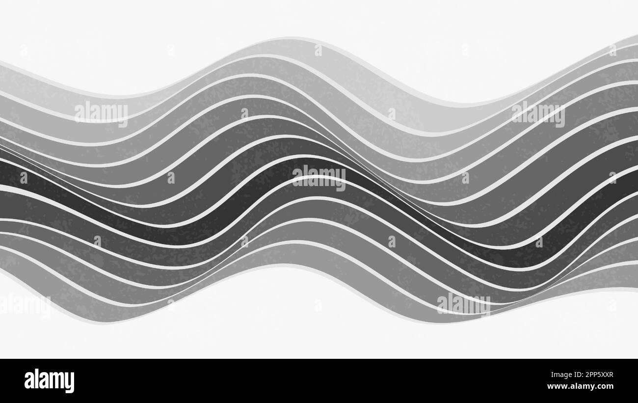Abstract wavy background. Gray lines on gray texture background Stock ...