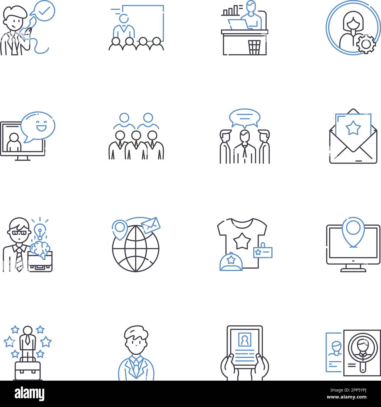 Customer support line icons collection. Resolution, Empathy ... Customer support line icons collection. Resolution, Empathy ...