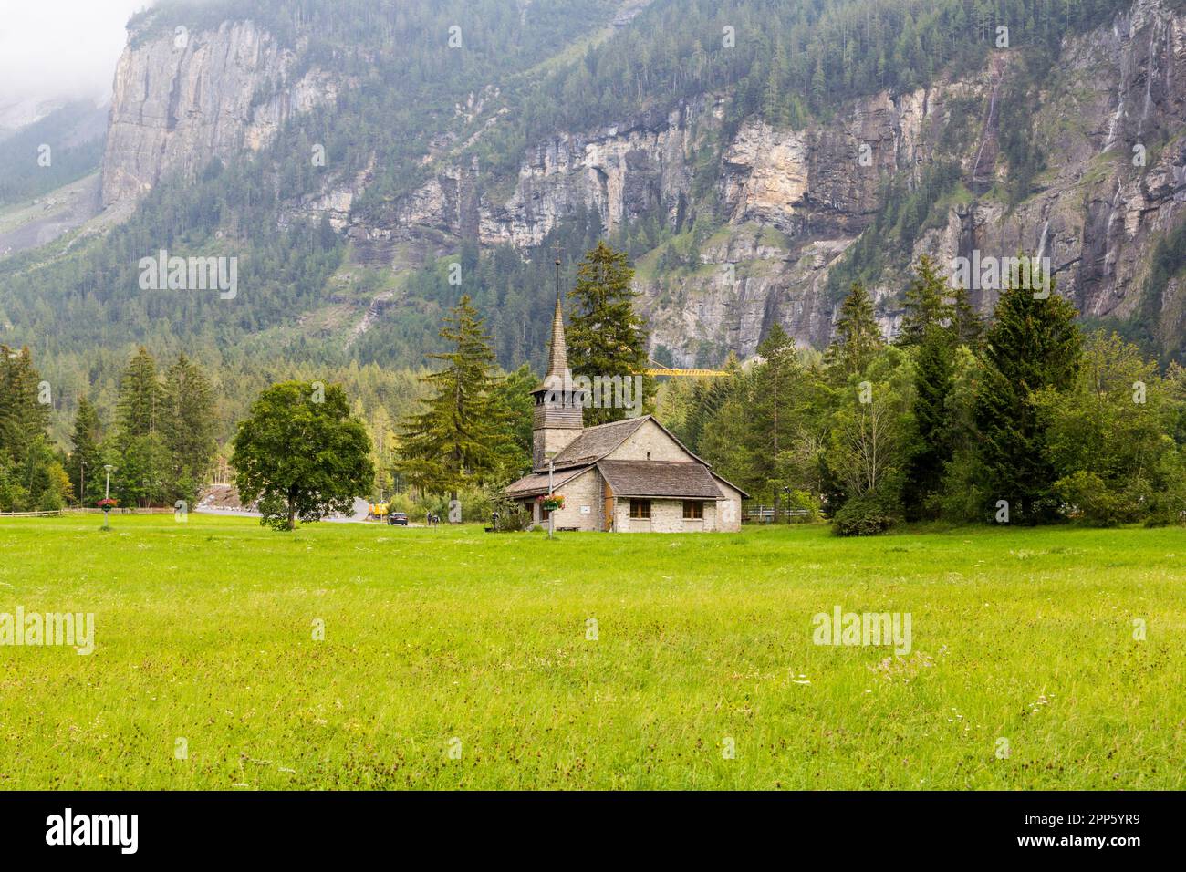 Kandersteg, Switzerland - August 19. 2021: The Church of Our Lady ...