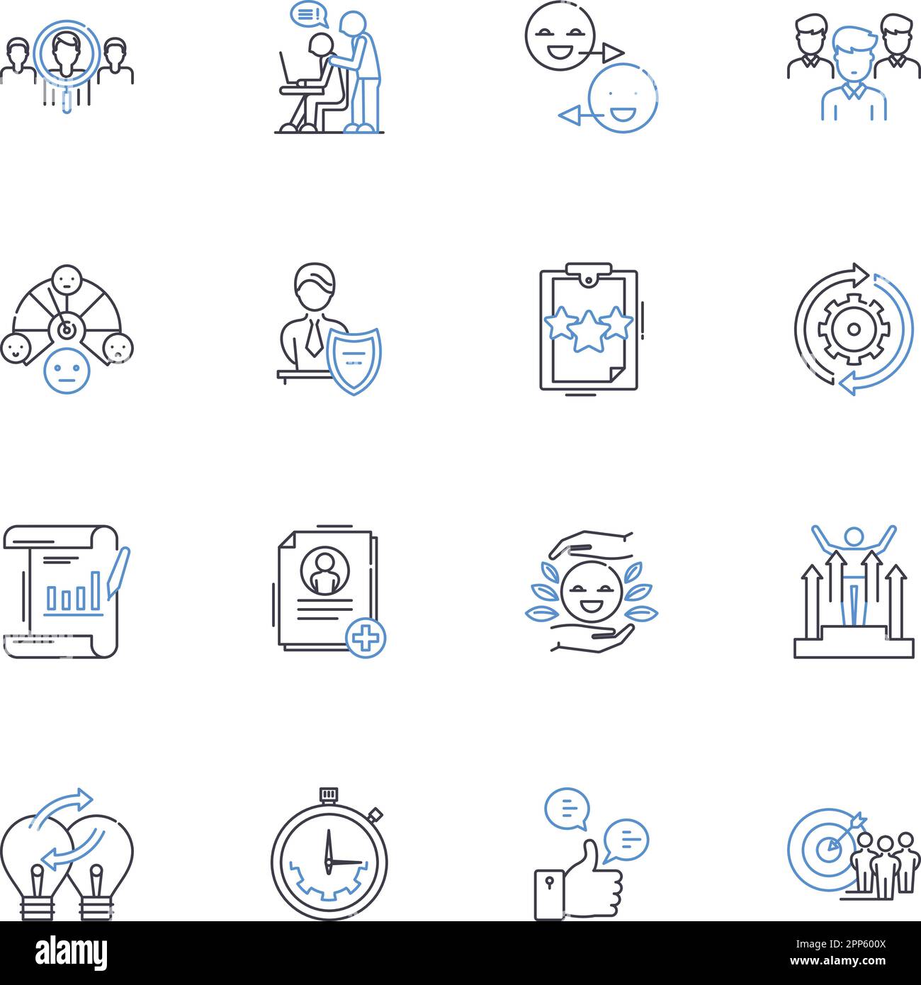 Presidency line icons collection. Power, Commander-in-chief ...