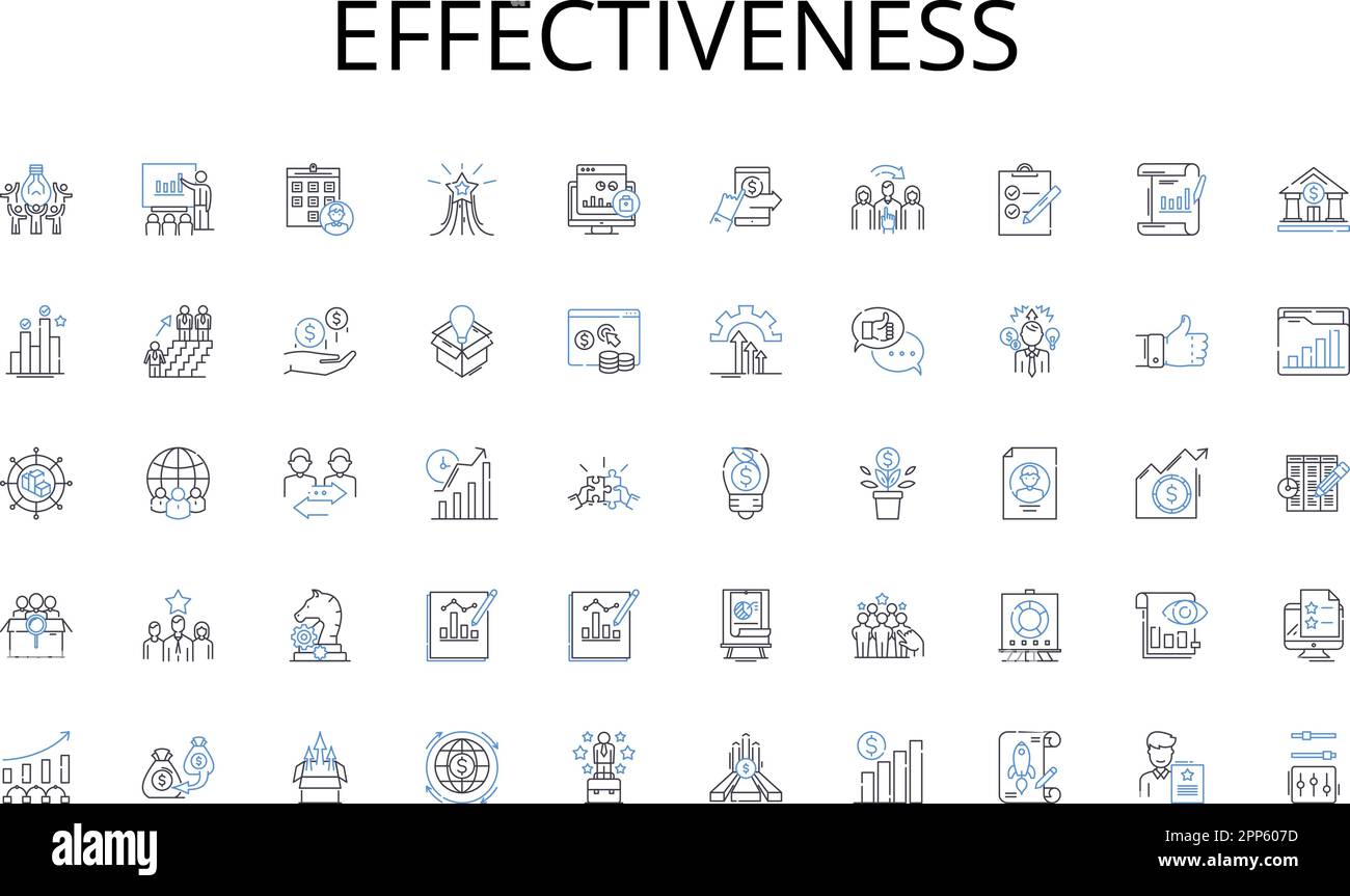 Effectiveness line icons collection. Hiring, Recruitment, Interviewing ... Effectiveness line icons collection. Hiring, Recruitment, Interviewing ...