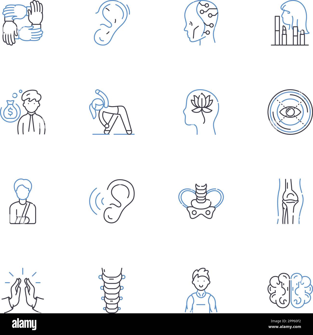 Emotional intelligence line icons collection. Empathy, Self-awareness ... Emotional intelligence line icons collection. Empathy, Self-awareness ...