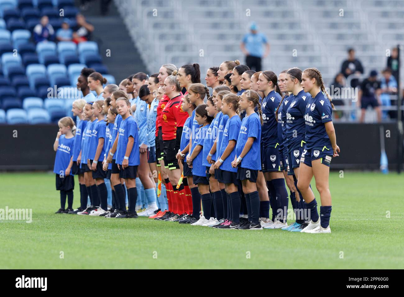 Sydney, Australia. 22nd Apr, 2023. Sydney FC, Referees and Melbourne ...