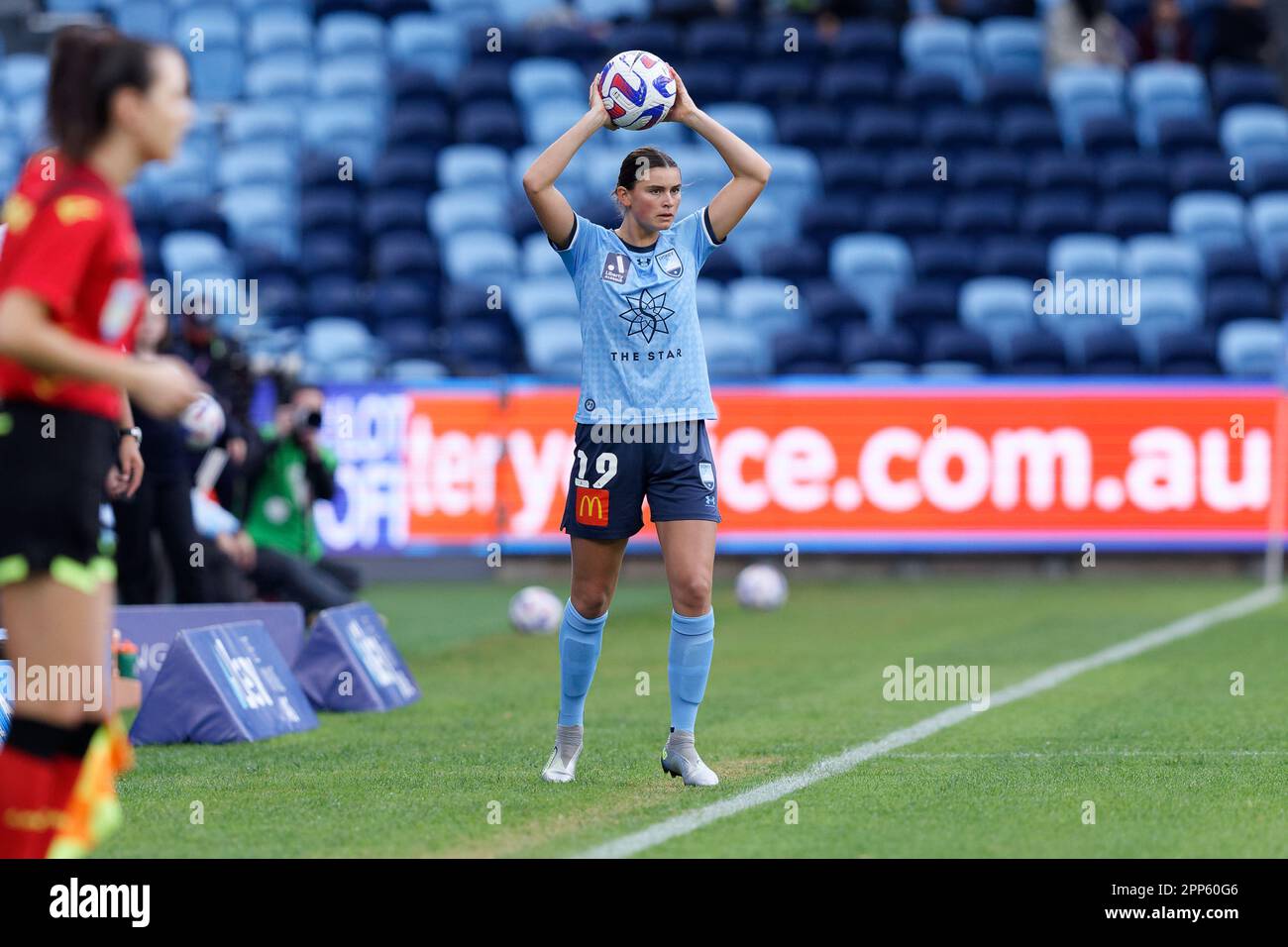 Sydney, Australia. 22nd Apr, 2023. Charlize Rule of Sydney FC prepares ...