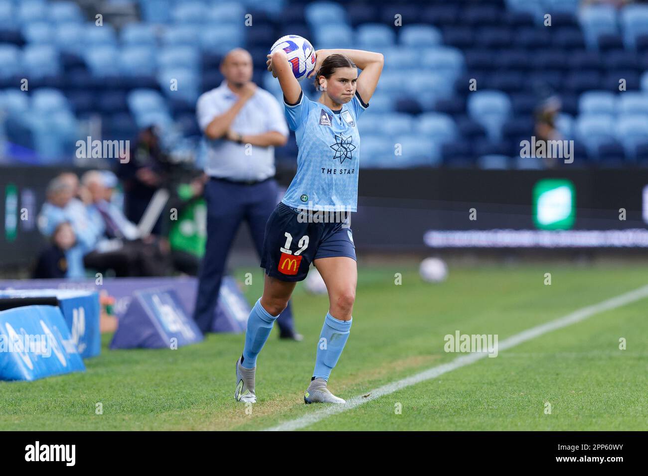 Sydney, Australia. 22nd Apr, 2023. Charlize Rule of Sydney FC prepares ...