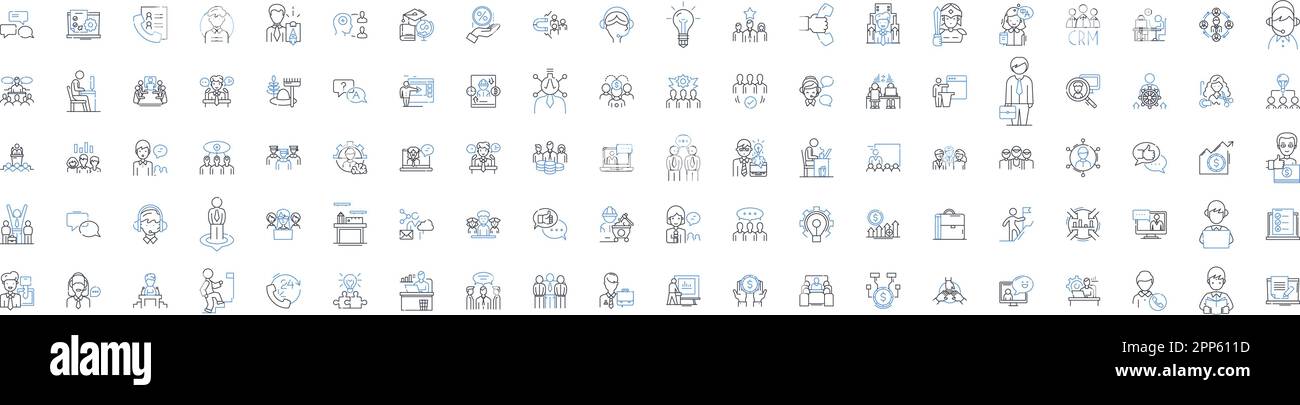 Business venture line icons collection. Innovation, Entrepreneur ...