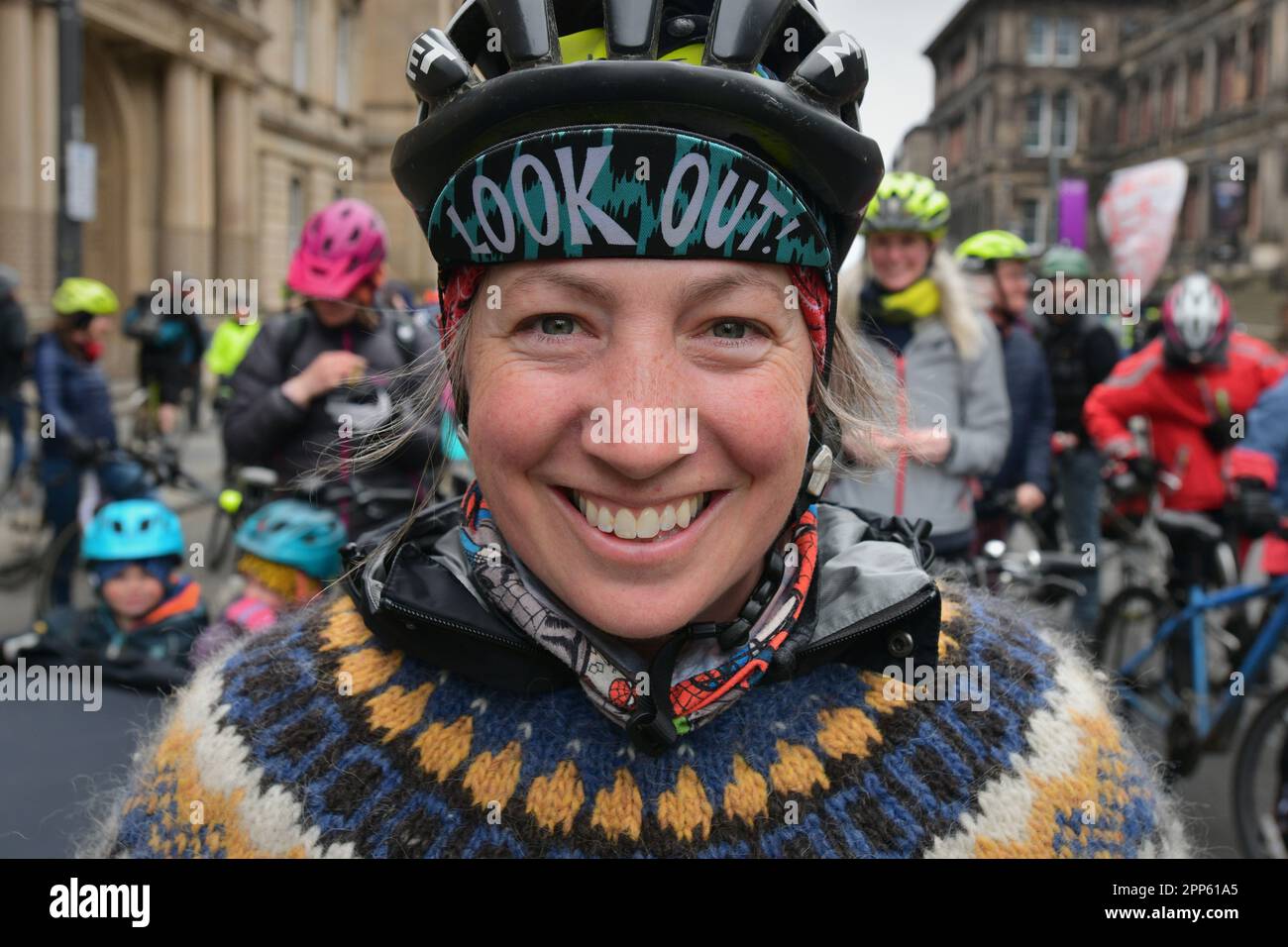 Edinburgh Scotland, UK 22 April 2023. Pedal On Parliament with hundreds ...