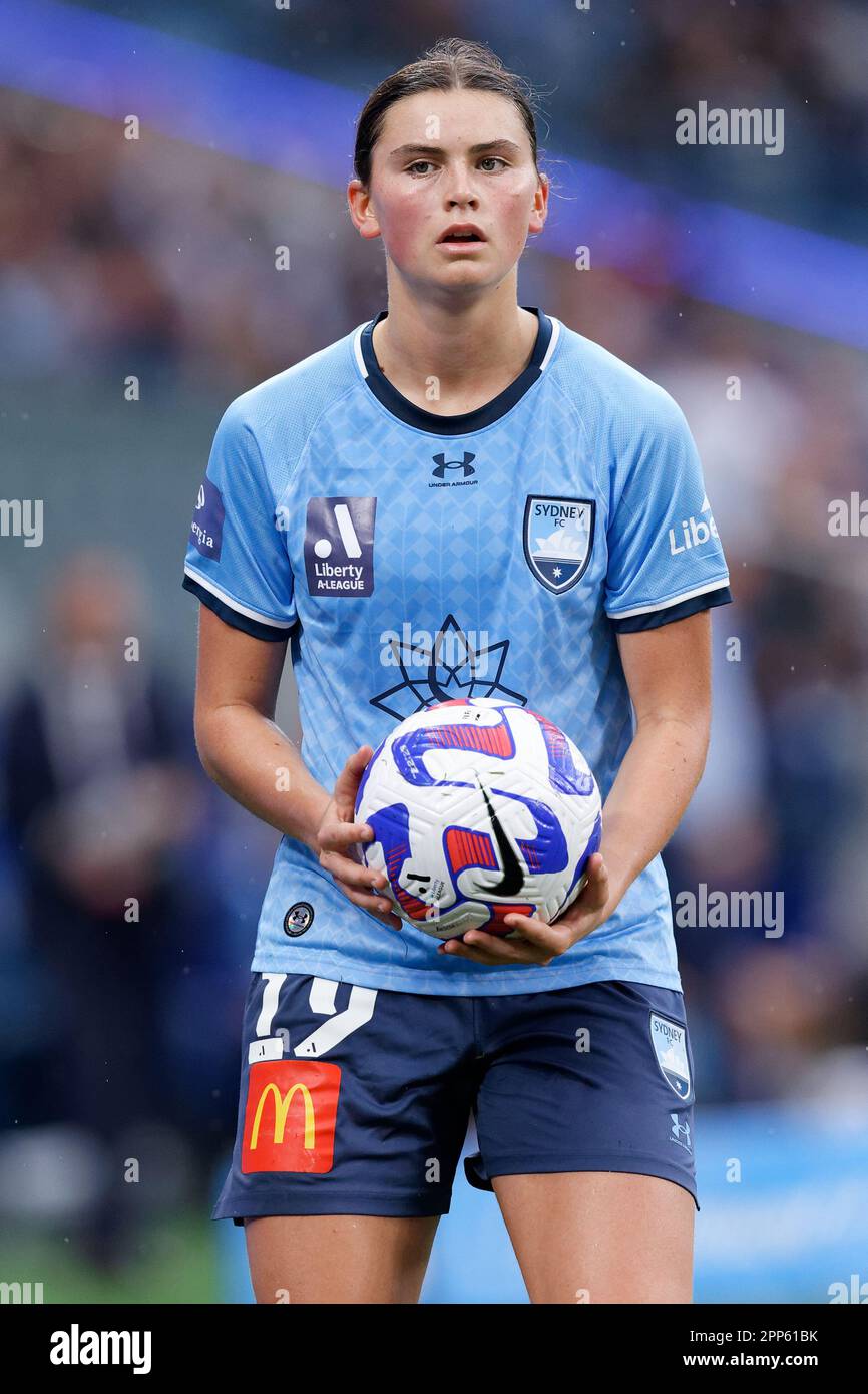 Sydney, Australia. 22nd Apr, 2023. Charlize Rule of Sydney FC prepares ...