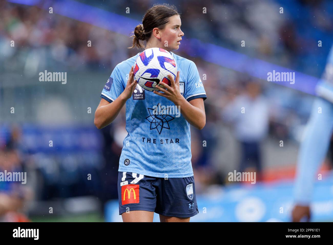 Sydney, Australia. 22nd Apr, 2023. Charlize Rule of Sydney FC prepares ...