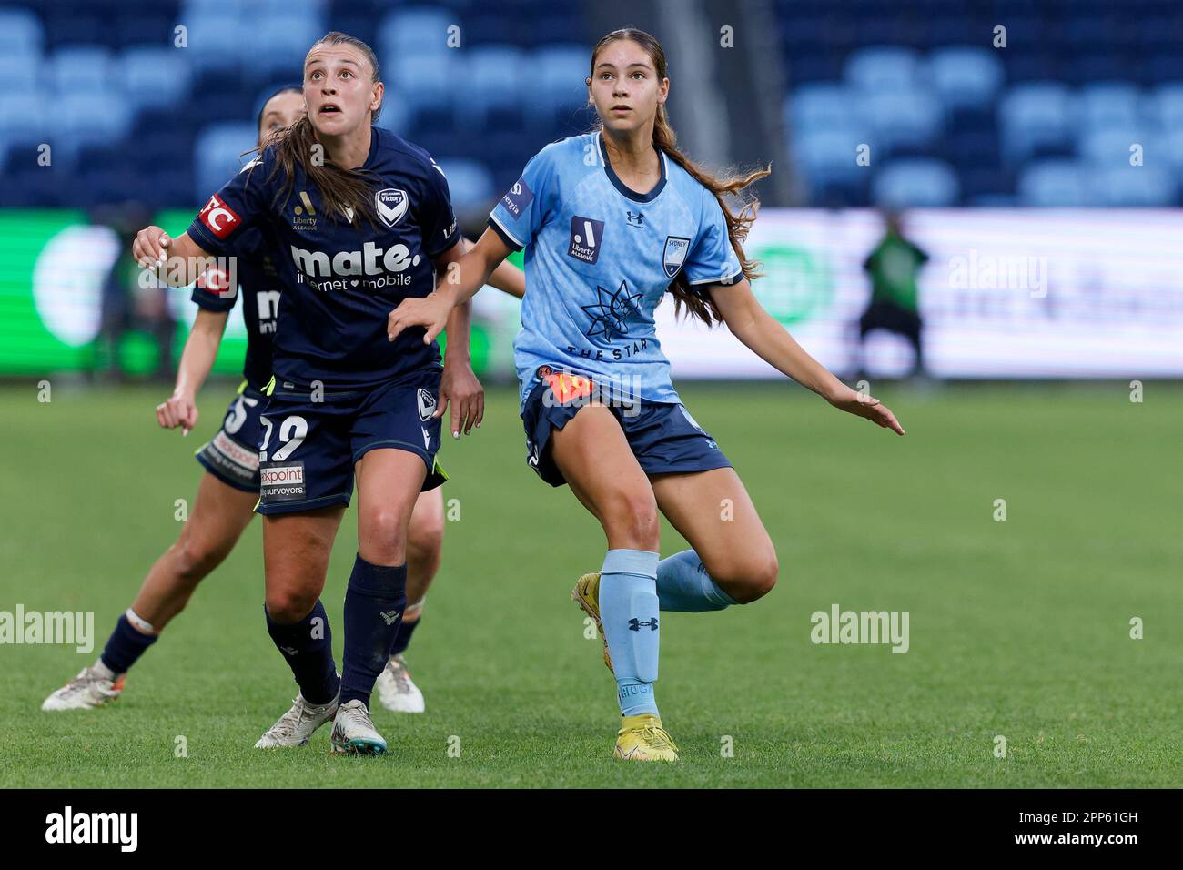 Sydney, Australia. 22nd Apr, 2023. Lia Privitelli of Victory competes ...