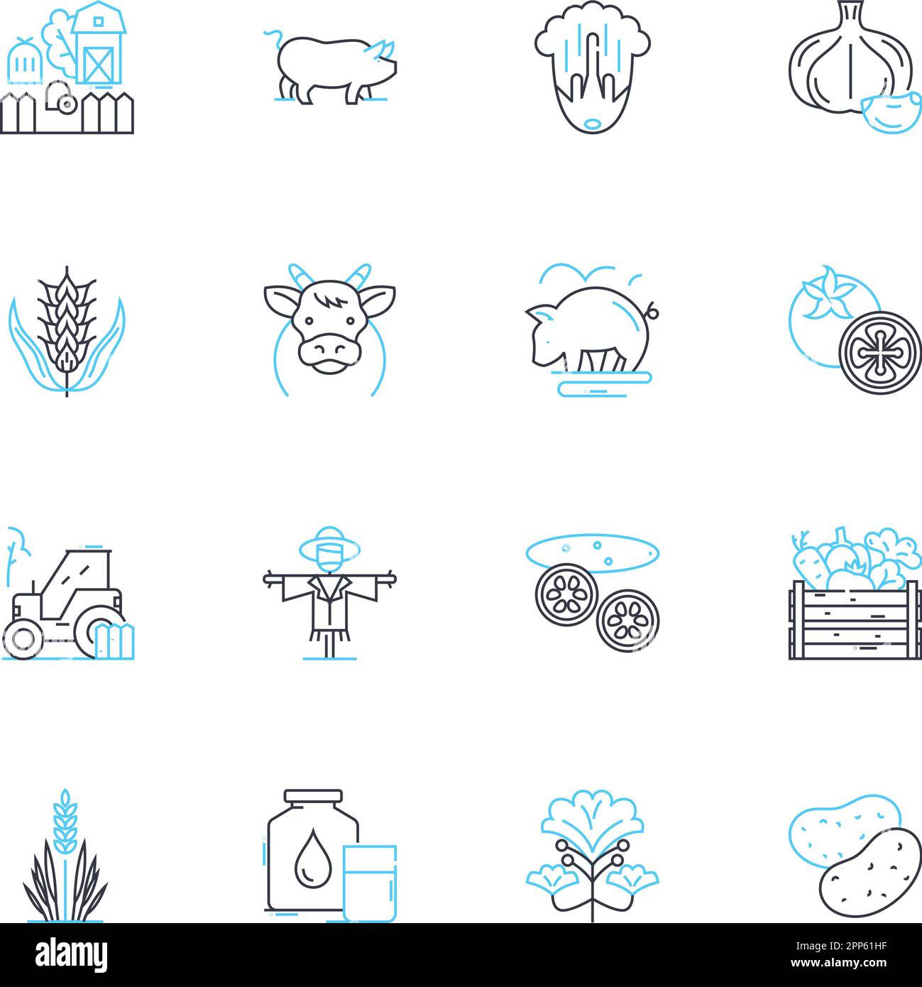 Bio park linear icons set. Wildlife, Conservation, Nature, Habitat ...