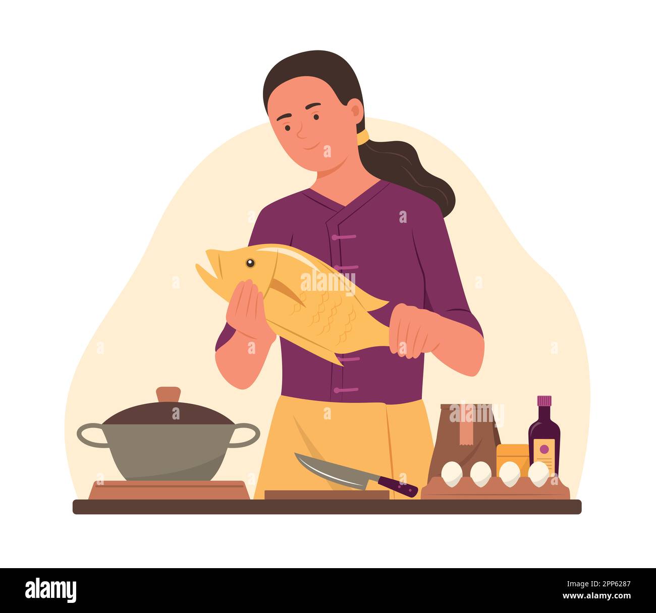 Cooking tools cartoon Cut Out Stock Images & Pictures - Alamy