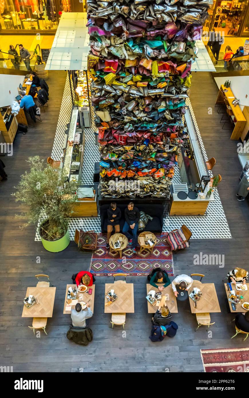 Berlin, Germany, High Angle, Looking Down, views inside Terrace ...