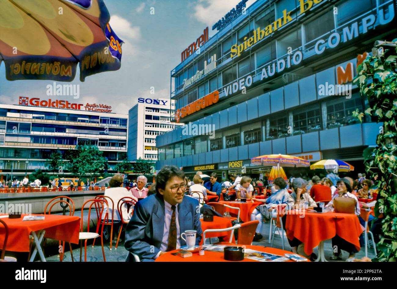 Berlin, Germany - Crowd Business People Having Lunch on Restaurant ...