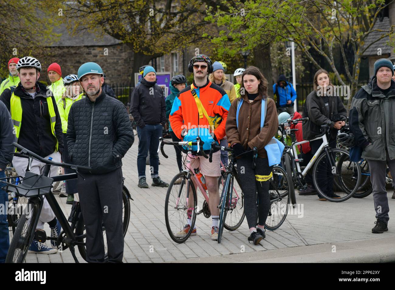 Edinburgh Scotland, UK 22 April 2023. Pedal On Parliament with hundreds ...