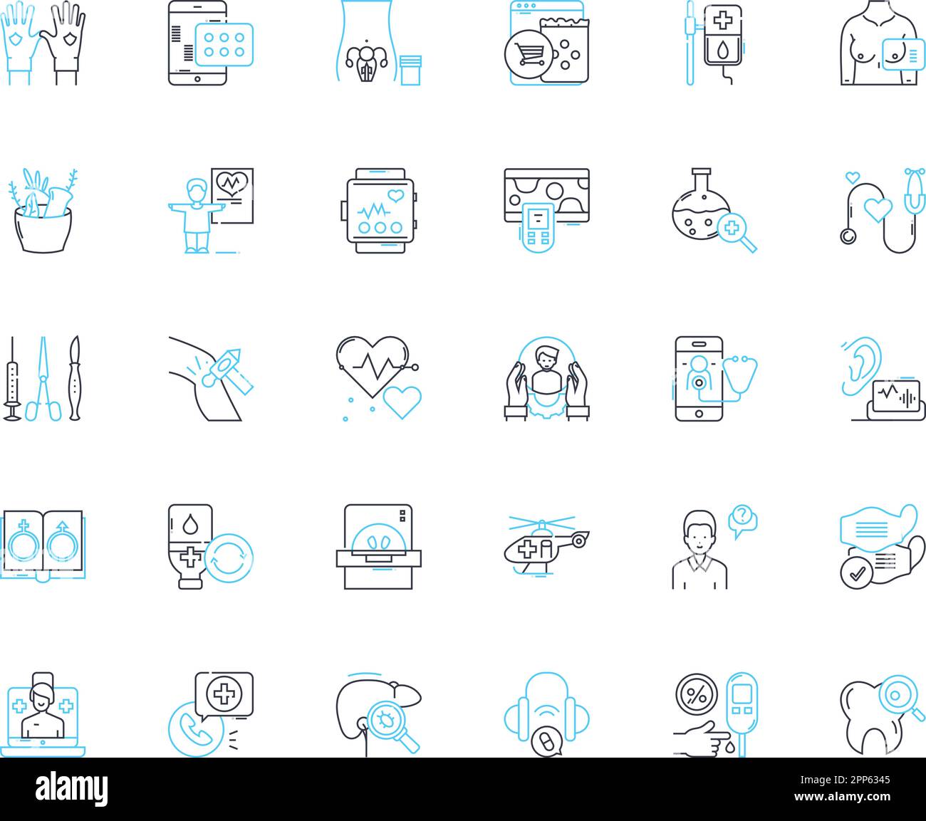 CleanTech linear icons set. Solar, Wind, Hydro, Biomass, Geothermal ...
