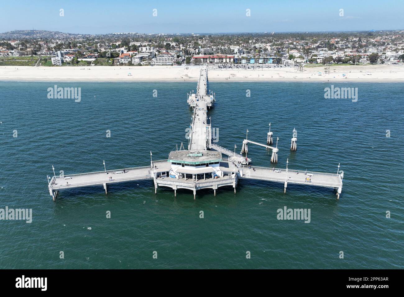 Long Beach, United States. 09th Apr, 2023. An aerial view of the ...