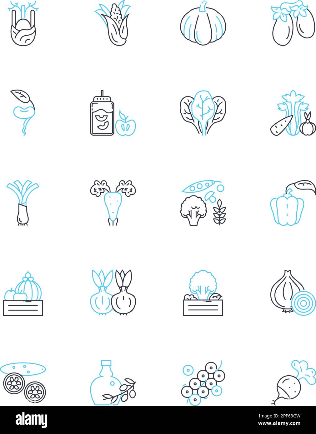 Harvest shop linear icons set. Organic, Produce, Farmer, Local ...