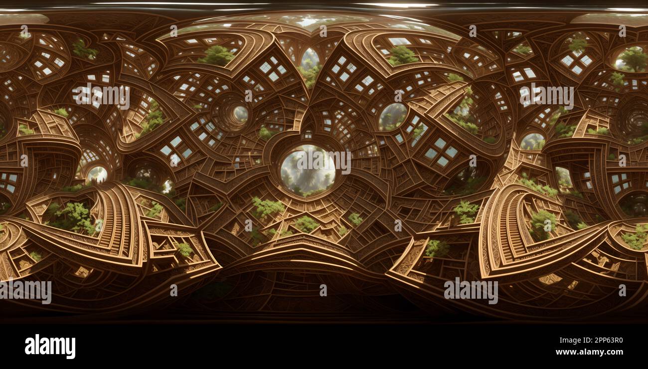 Architectural environment A picture of a very intricately designed wall ...