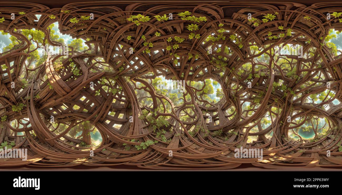 Architectural environment A group of vines growing on the side of a ...